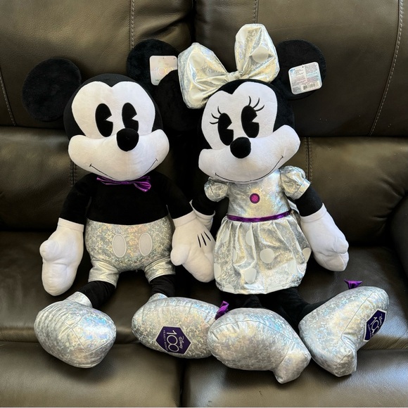 Disney | Toys | 0 Anniversary Disney Jumbo Mickey And Minnie 32 Inch ...